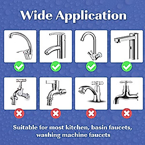 Faucet Extender, 1080° Swivel Robotic Arm Faucet Aerator Rotatable Multifunctional Extension Faucet, Large-Angle Ratating Universal Splash Faucet Attachment Adapter for Bathroom Kitchen Sink