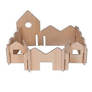 THE FRECKLED FROG - FF410 The Freckled Frog Happy Architect - Natural - Set of 28 - Ages 2+ - Wooden Building Blocks for Preschoolers and Elementary Aged Kids