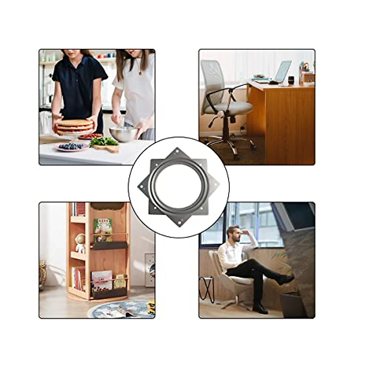 1 Pcs 6 Inch Lazy Susan Hardware ,Susan Turntable Bearings ,Lazy Susan Turntable,Square Lazy Susan,Lazy Susan Swivel Plate,Swivel Plate for Lazy Susan,Lazy Susa Mechanism,Turntable Hardware