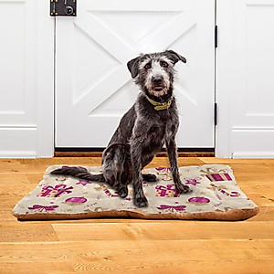 Coikll Pattern Pet Bed Pad Soft Dog Bed Mat with Anti-Slip Bottom, Machine Washable Crate Pad Mattress for Dog Sleeping- 36 * 24inches