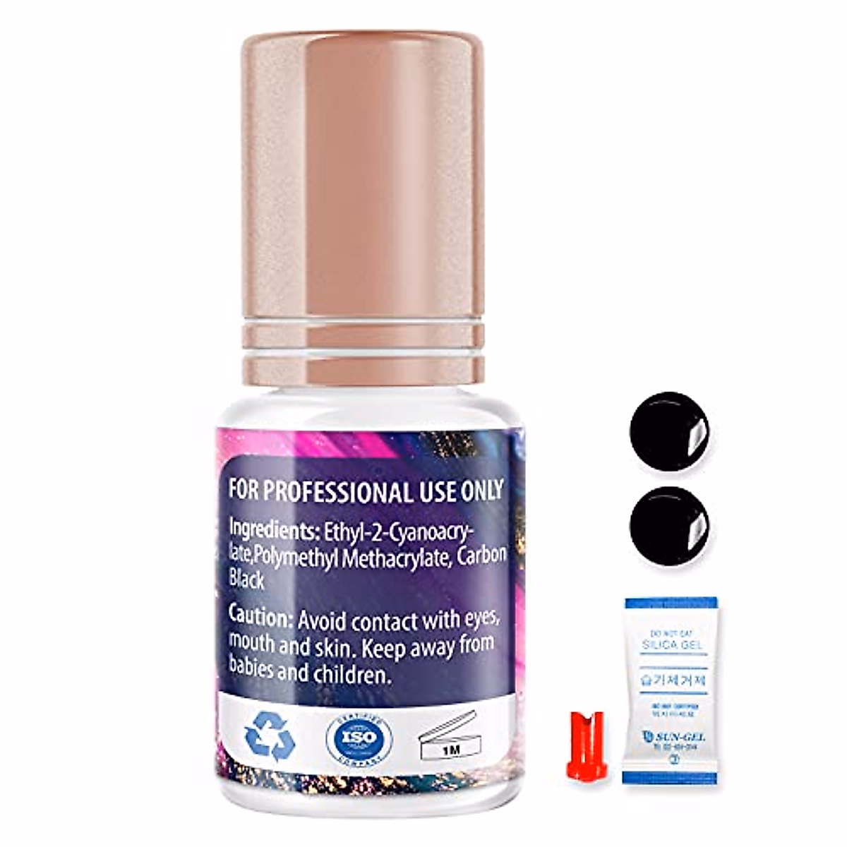 Lyon Lash SPEEDMAX Eyelash Extension Glue | 0.3-1.3 Sec Dry Time | Up to 8 Weeks Retention | Black Adhesive Supplies for Professional Use | (10ml/0.34 fl. Oz)