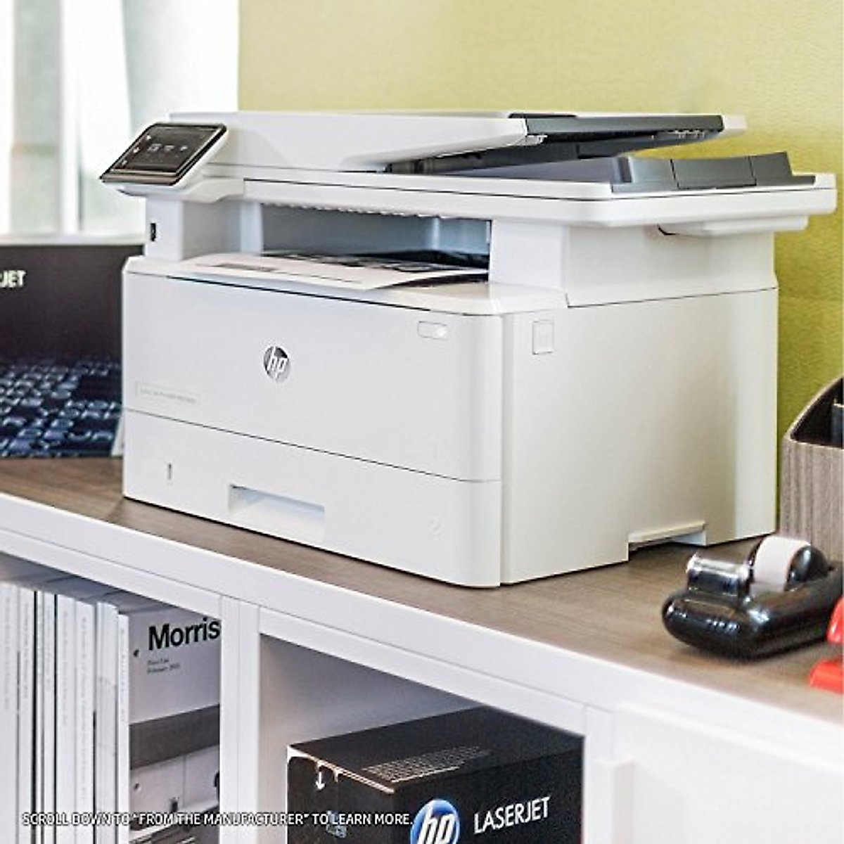 HP LaserJet Pro M426fdn Multifunction Laser Printer with Built-in Ethernet & Duplex Printing (F6W14A) (Renewed)