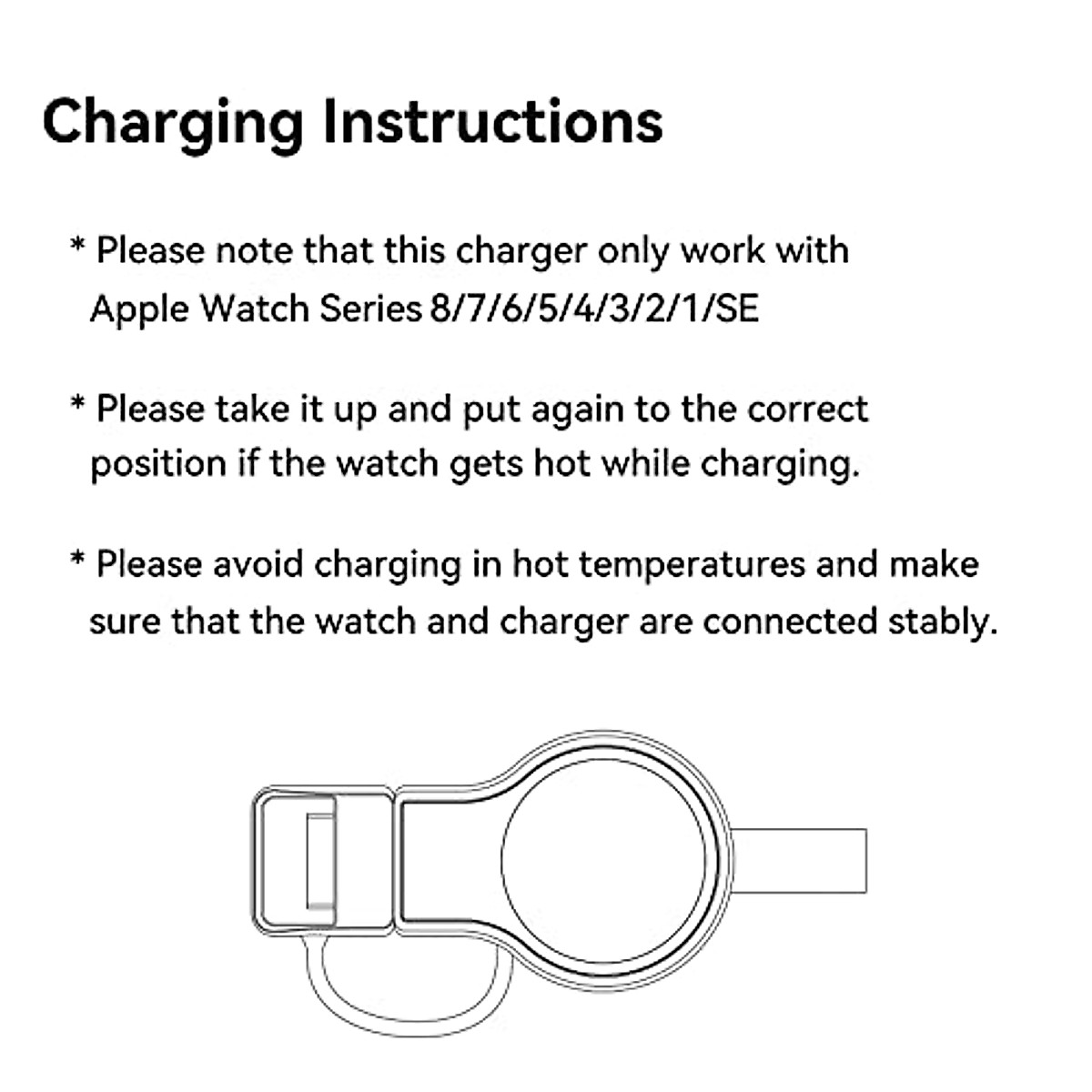 NEWDERY for Apple Watch Wireless Charger 2 Pack, iWatch Portable USB Car Magnetic Charger, Travel Cordless Charger with Light Weight Quick Charging for Apple Watch Ultra 8/7/SE/6/5/4/3/2/1 (White)