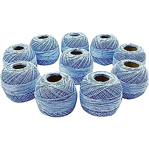S2J Lot of 10 Pcs Cotton Crochet Anchor Knitting Thread Tatting Yarn Embroidery Ball-2