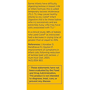 Colief Infant Digestive Aid | Gas Drops for Babies | Natural & Safe Infant Gas Relief | Reduces Baby Colic, Tummy Bloating, Fussing & Crying | 90 Servings | 0.5 Fl Oz