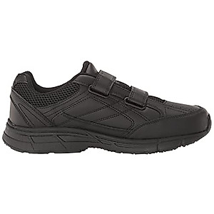 Dr. Scholl's - Men's Brisk Light Weight Dual Strap Sneaker, Wide Width (12 Wide, Black)