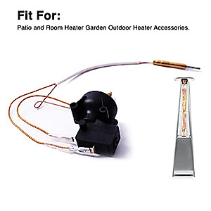 New Propane Gas Patio Heater Repair Replacement Parts Thermocoupler & Dump Switch Control Safety Kit - 2 Pack