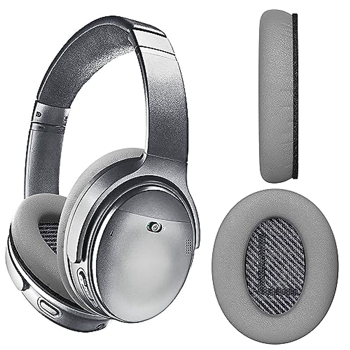 Bose Headphones Replacement Ear Pads for Bose Quiet Comfort 35 Soft Replacement Earpads Ear Cushions for Bose - QC 35, QC25, QC15, QC2, Ae2, Ae2i, Ae2w, SoundLink/Sound True (Grey)