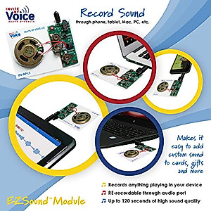 EZSound Module - Light Activated - Easy to Record - 120 Seconds Recording - High Sound Quality
