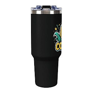 Corn Insulated Tumblers with Handle Stainless Steel Coffee Mug Funny Travel Cup with Lid Straw 40oz