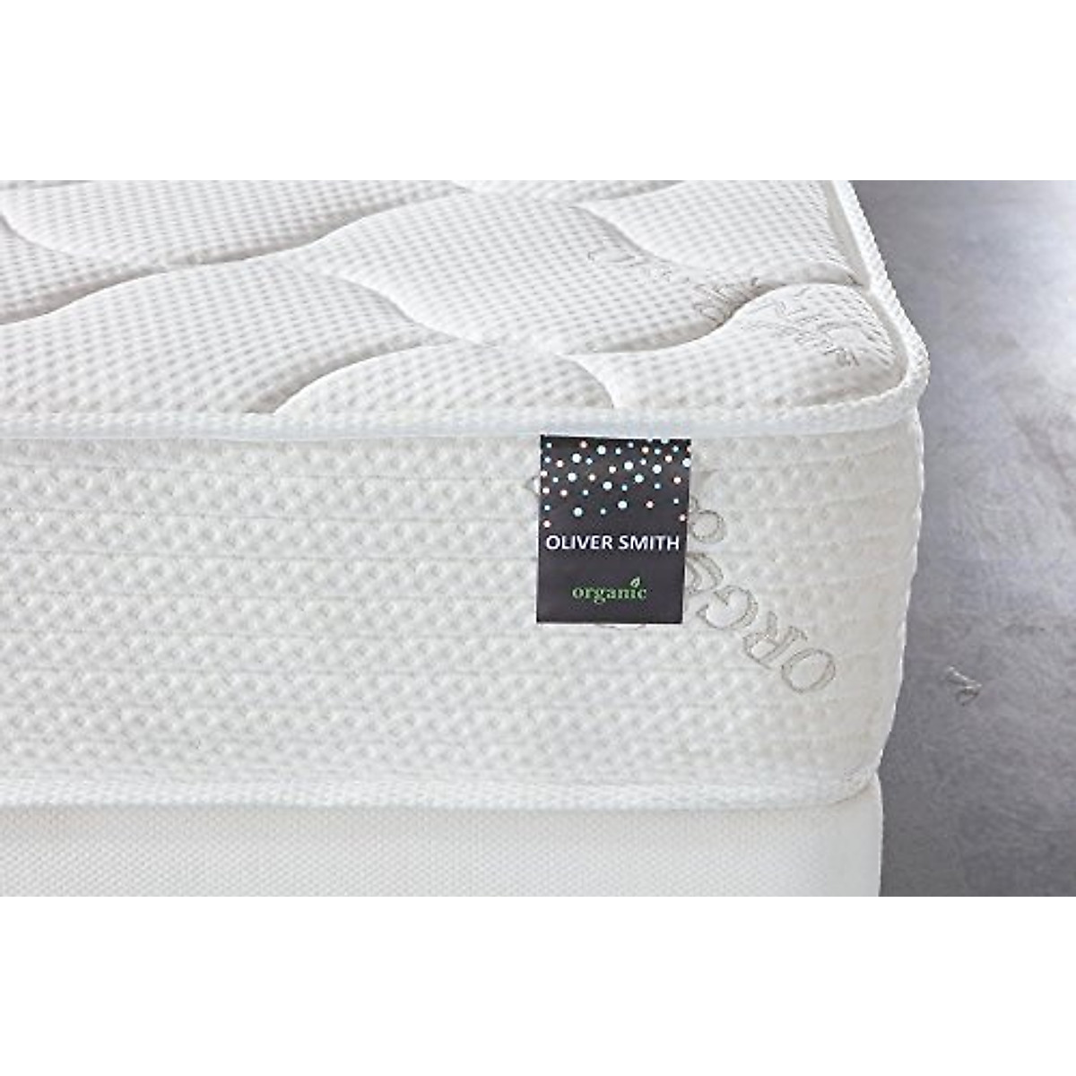 Smith & Oliver Cool Memory Foam & Pocket Spring Oliver Smith Organic 10 inch Mattress, Queen 2019, White