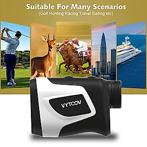 Golf Range Finder 800Yards Golf Rangefinder with Slope Continuous Scan Golf Yardage Rangefinder with Flagpole Locking Vibration Legal Laser Distance Rangefinders for Competition Hunter & Golfer Gift