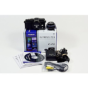 Olympus PEN E-P3 12.3 MP Live MOS Micro Four Thirds Interchangeable Lens Digital Camera with 17mm Lens - Black