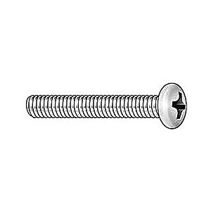 #8-32 x 5/8" Round Head Phillips Machine Screw, 100 pk.