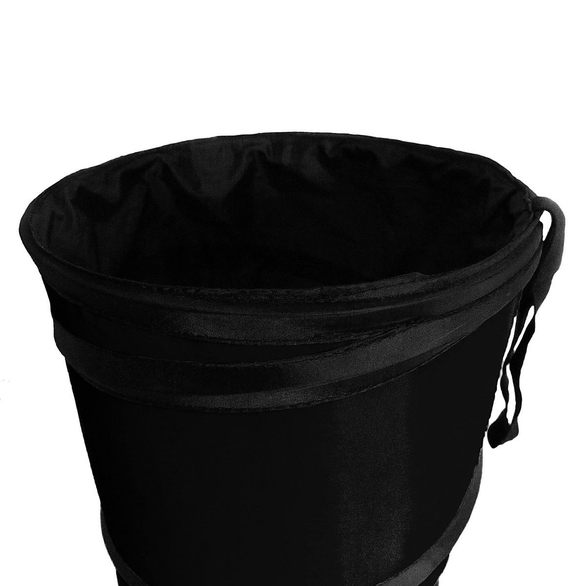 FH Group Automotive Waterproof Portable Collapsible Large Trash Can Garbage Container fits Most Cars,‎Polyethylene,SUVs, and Trucks Black