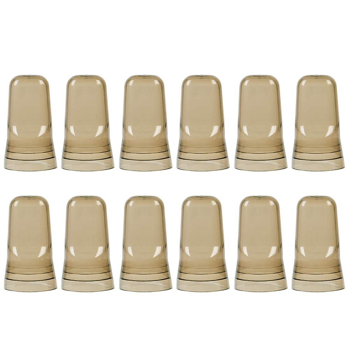 (Pack of 12) Liquor Pourer Covers, Liquor Bottle Pour Dispenser Spout Dust Covers, Universal Liquor Bottle Cover Caps by Tezzorio