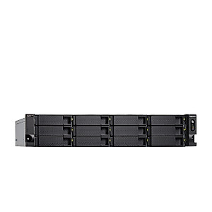 QNAP TS-h1886XU-RP-R2-D1622-32G-US 18 Bay rackmount NAS with Intel® Xeon® Processor, 32GB DDR4 ECC RAM, 10GbE-Ready and ZFS Storage for virtualization and Data-Intensive Enterprise Applications