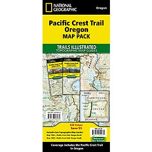 Pacific Crest Trail: Oregon [Map Pack Bundle] (National Geographic Trails Illustrated Map)