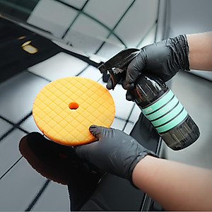 SPTA Buffing Polishing Pads Kits, with 3Pcs 6.5 Inch Polishing Pads,16oz Polishing Pad Cleaner, 2 Microfiber Towel and 1 Pad Cleaning Brush, All for Car Buffer Polisher, Polishing and Buffing