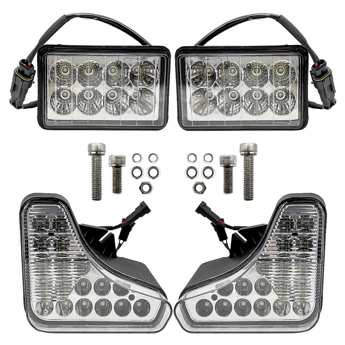 7251341 7138040 Front + Rear Complete LED Light Kit, Compatible with Bobcat Loader A770 S450 S510 S530 S550 S570 S590 S595 S630 S650 S740 S750 S770 S850 T450 T550 T590 T630 T650 T750 T770 T870