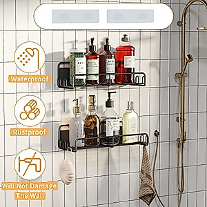 coobest Magnetic Spice Rack for Refrigerator, 4 Pack Magnetic Spice Rack Organizer with Super Strong Magnetic, Metal Kitchen Organization, Spice and Seasoning Organizer, Kitchen Gadgets, Black