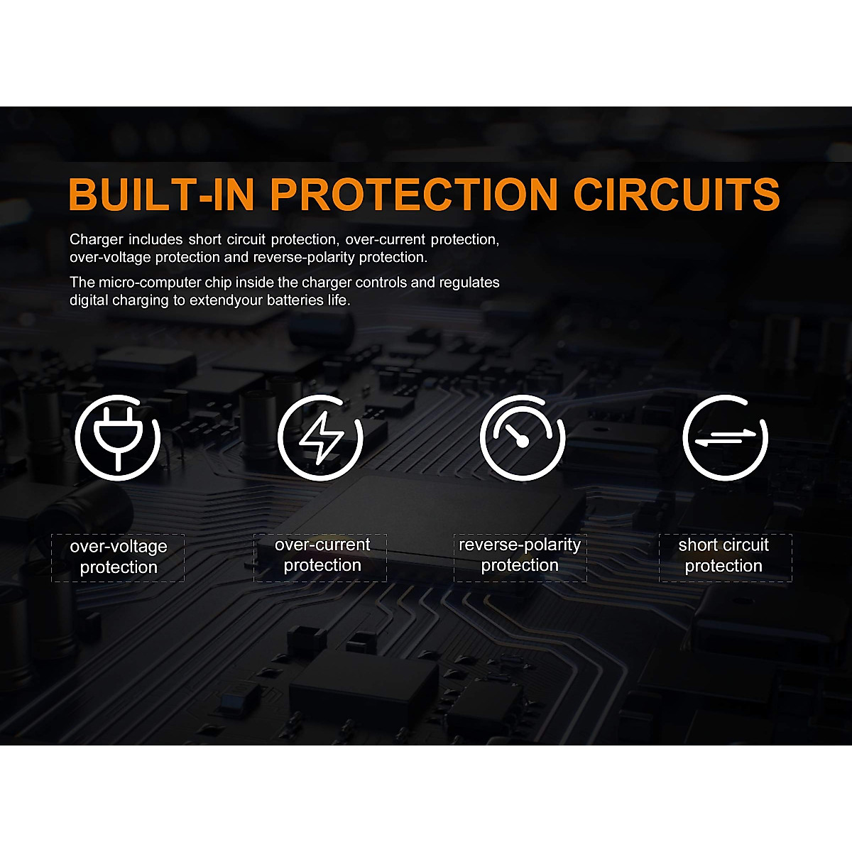 EdisonBright Fenix are-D2 USB Powered Two Bay Smart Battery Charger for 21700/18650/16340 BBX5 Battery Carry case