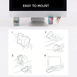 Creative DIY Screen Pen Pencil Holders Desktop Accessories Bags Desk Organizers Containers Storage Bags-2 Pack (Triangle)