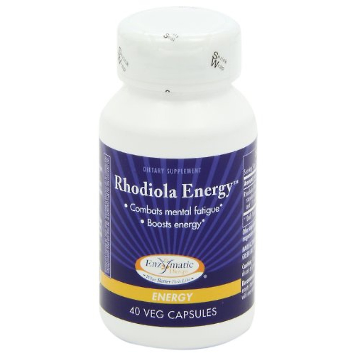 Nature's Way Premium Extract Rhodiola Energy Standardized 3% Rosavins / 1% Salidroside, 40 VCaps