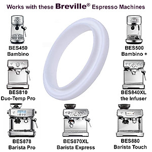 54mm Silicone Steam Ring Seal - Group Head Gasket Replacement - Compatible with Breville Espresso Machines Barista Express BES870XL, BES860XL, BES840XL, BES810BSS, BES450, BES500, BES878 & BES880