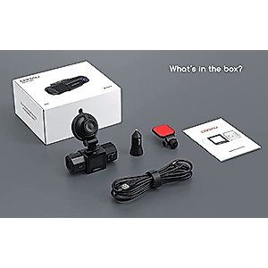 Dual Dash Cam with Built-in GPS, COOAU 1080P Front and Inside WiFi Dash Camera for Cars, Sony Sensor, Supercapacitor, 4 IR Night Vision, G-Sensor, Loop-Recording & Parking Mode (D20)