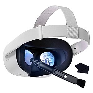 KRX VR Headset & Camera Lens Cleaning Pen and Cloth, Accessories for Oculus Quest/Quest 2/Rift S/Valve Index/PS4 VR Headset Lens Cleaning Kit