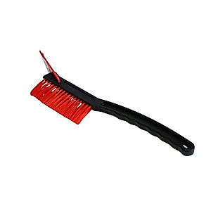Dependable Industries inc. Essentials Set of 2 Auto Snow Brush Scraper Combo 17" Long Unbreakable ABS Handle for Cars, Trucks, SUVs