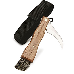 Sagaform Forest Mushroom/Truffle Knife with Canvas Case,Brown