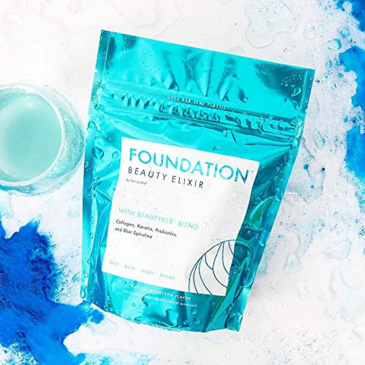 Hair La Vie Foundation Collagen Elixir with Keratin and Prebiotics for a Healthy Skin, Hair, & Body, 9.96 oz.