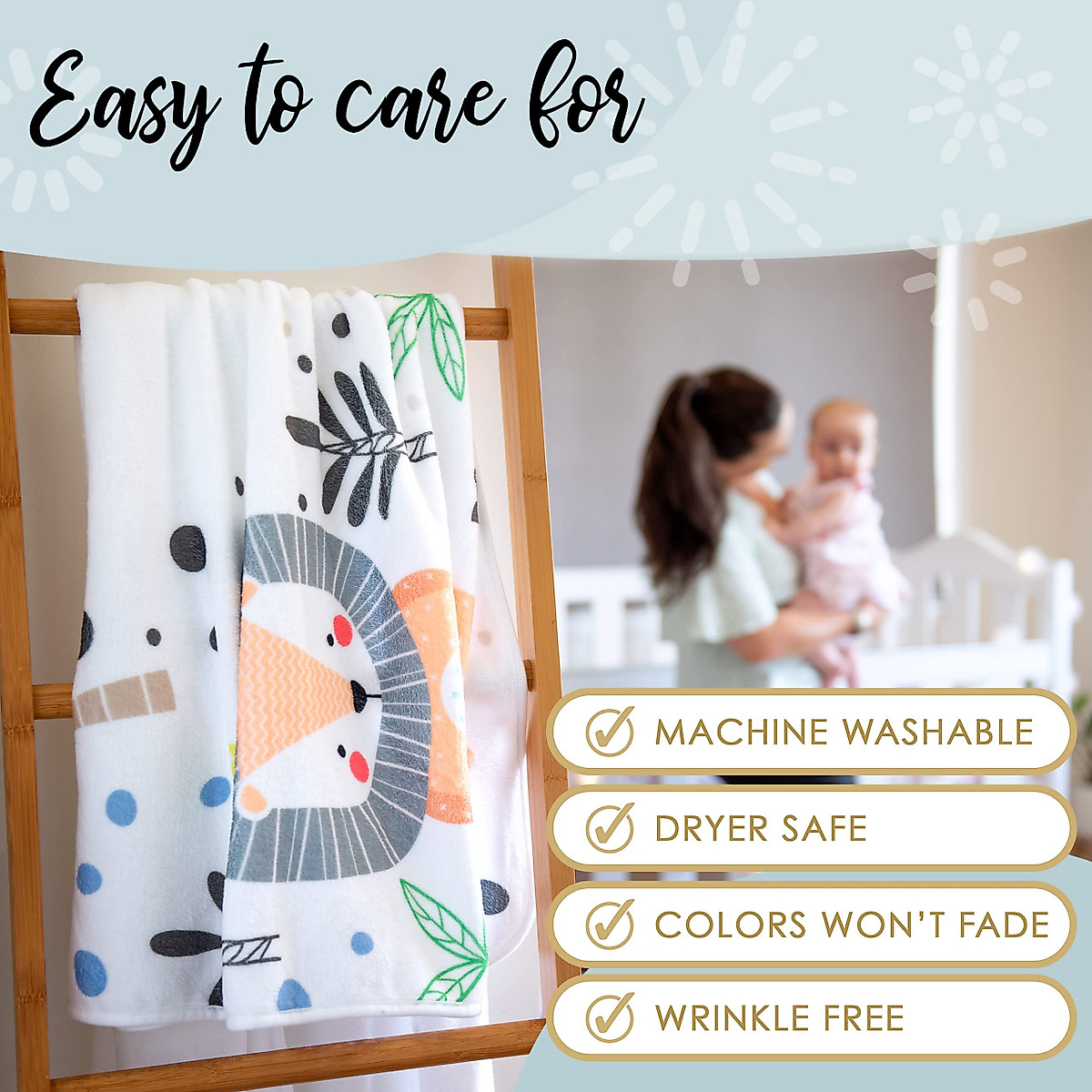 Calloo Baby Monthly Milestone Blanket for Baby Boy, Monthly Baby Milestone Blanket Boys, Baby Monthly Milestone Blanket Boy