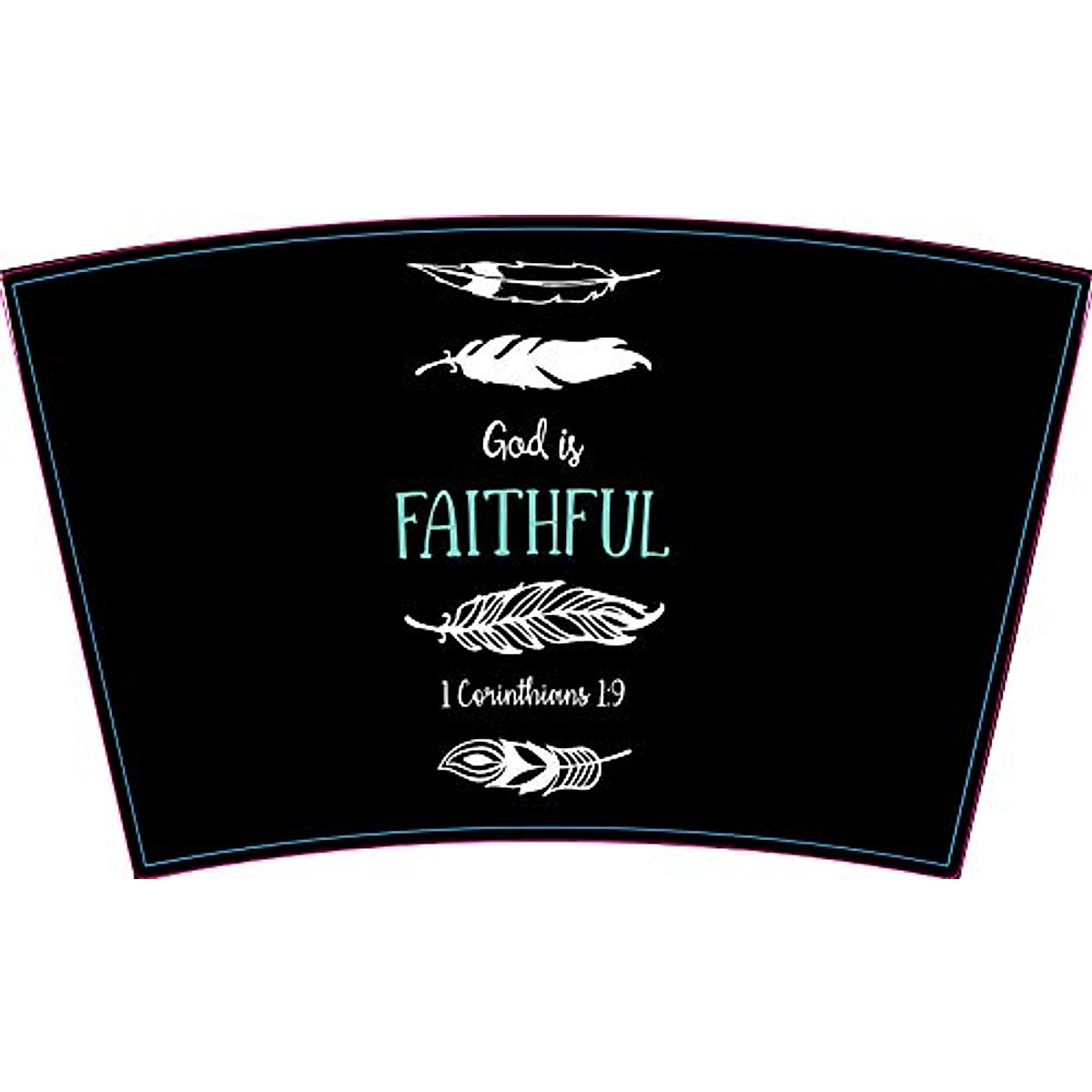 God is Faithful Stainless Steel 16 oz Travel Mug with Lid