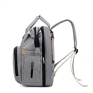 X W EI UNION Diaper Bag Backpack with Changing Station Changing Pad Baby Bag Backpack Nappy Bag Waterproof Large Capacity with USB Charging, Baby Registry Search,Newborn Essentials