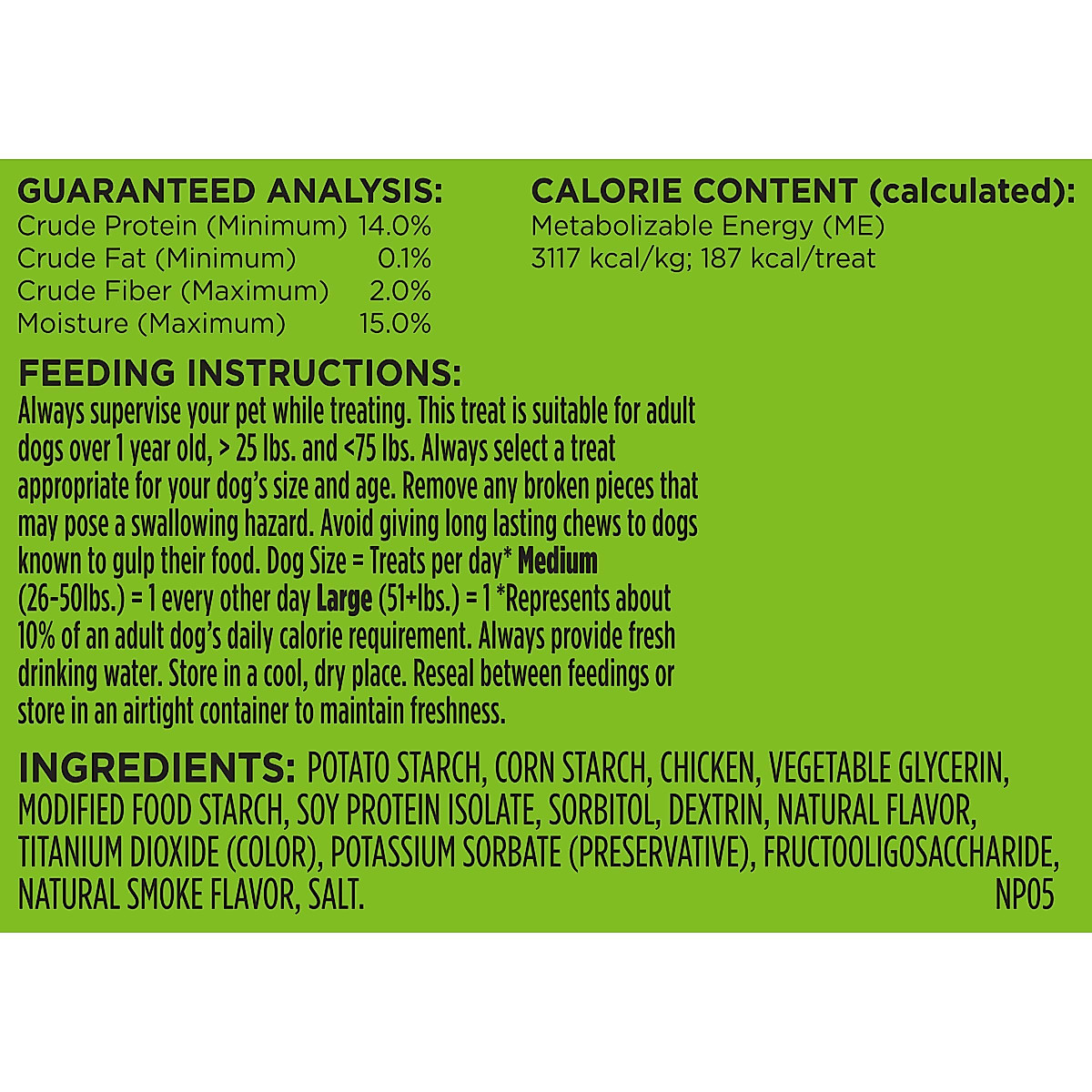 Milk-Bone Chews GnawBones Rawhide Free Dog Treats, Chicken, 5 Long Lasting Small/Medium Knotted Bones