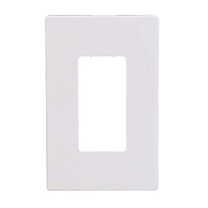 EATON PJS26W Arrow Hart Pjs26 Decorative Screw less Wall Plate, 1 Gang, 3.13 In L X .5 In W X 4.88 In H, White