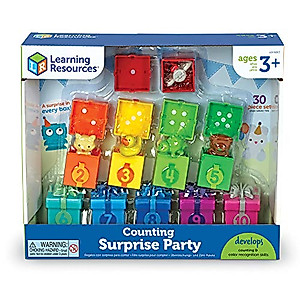 Learning Resources Counting Surprise Party, Homeschool, Fine Motor, Counting & Sorting Toy, Ages 3+