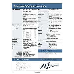 BulletPlusAC-CAT9 - LTE Advanced Carrier Aggregation 450Mbps CAT9 Gateway w/802.11ac (AC Adapter)