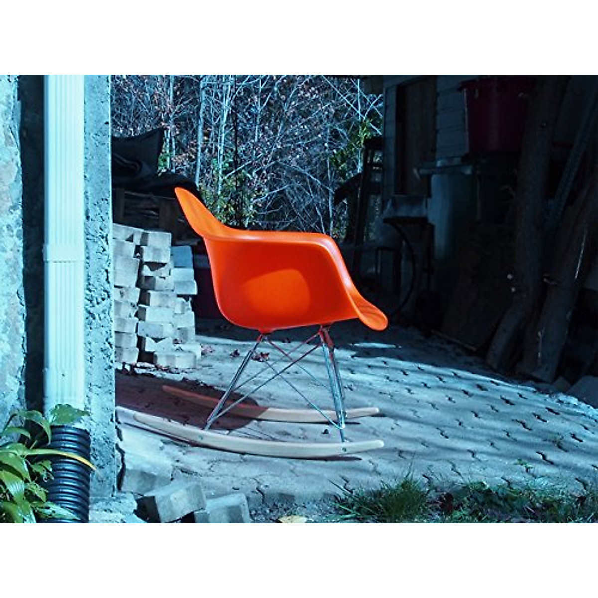 2xhome EMRocker(Orange) Rocking Chair