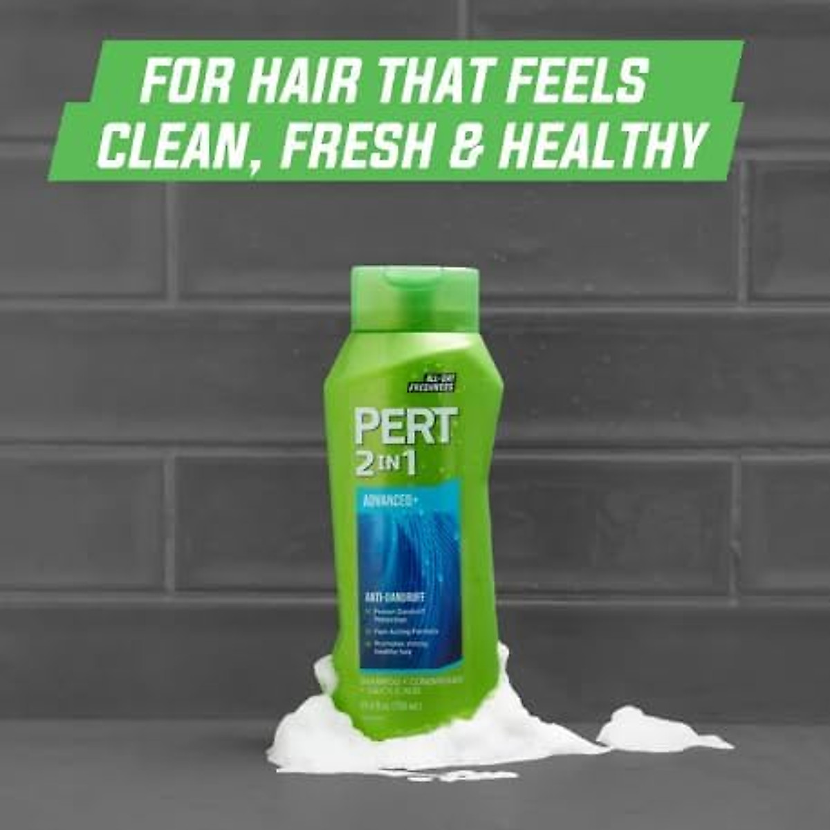 Pert Plus 2 in 1 Shampoo + Conditioner Dandruff Control 25.40 oz (Pack of 5)