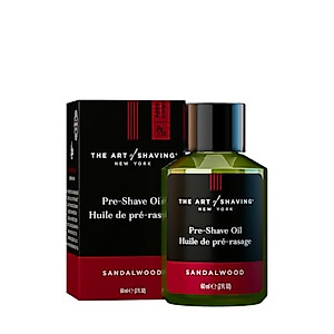 The Art of Shaving Pre Shave Beard Oil for Men, Protects Against Irritation and Razor Burn, Clinically Tested for Sensitive Skin, Sandalwood, 2 Fl Oz (Pack of 1)