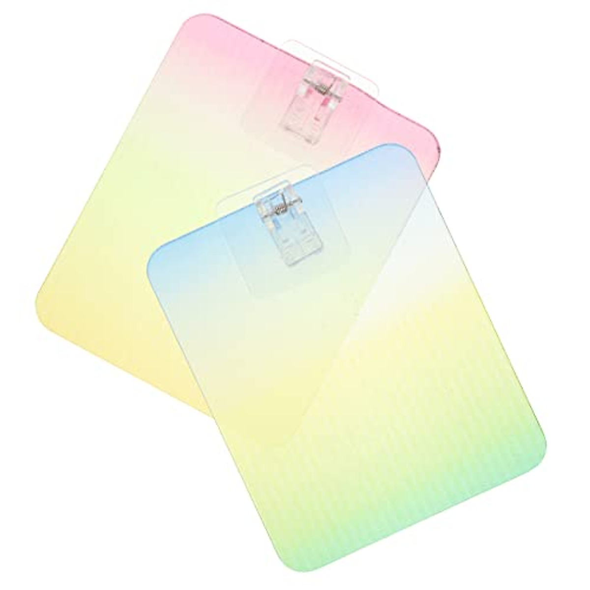 Misti Stamping Tool 6 Pcs Plate Clamp Kick Rollers Writing Board Classroom Clipboard Plastic Short Hand Clipboard Office Supply Exam Paper Clips Business Notebook Student