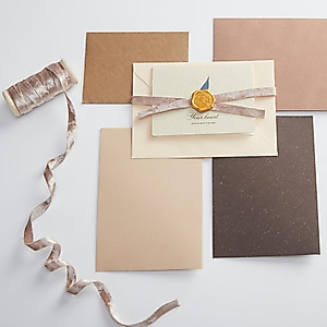 Keypan Velvet Champagne Ribbon Double-Sided Handmade Glossy Fabric Trim Wooden Spool Thin Ribbons for Christmas Tree Gift Wrapping Crafts Wedding Flower Bouquet 3/8 inch x 5YD 3 Rolls