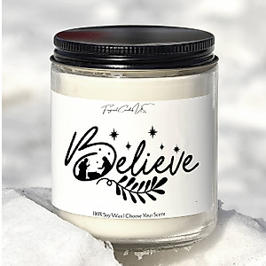 Believe,christmas candles,Christ candle,christmas gift,Religious Gifts for Christmas,Gift of Joy,Spiritual Gifts,gifts for, brother in law christmas gifts,christmas eve box (Love Spell)