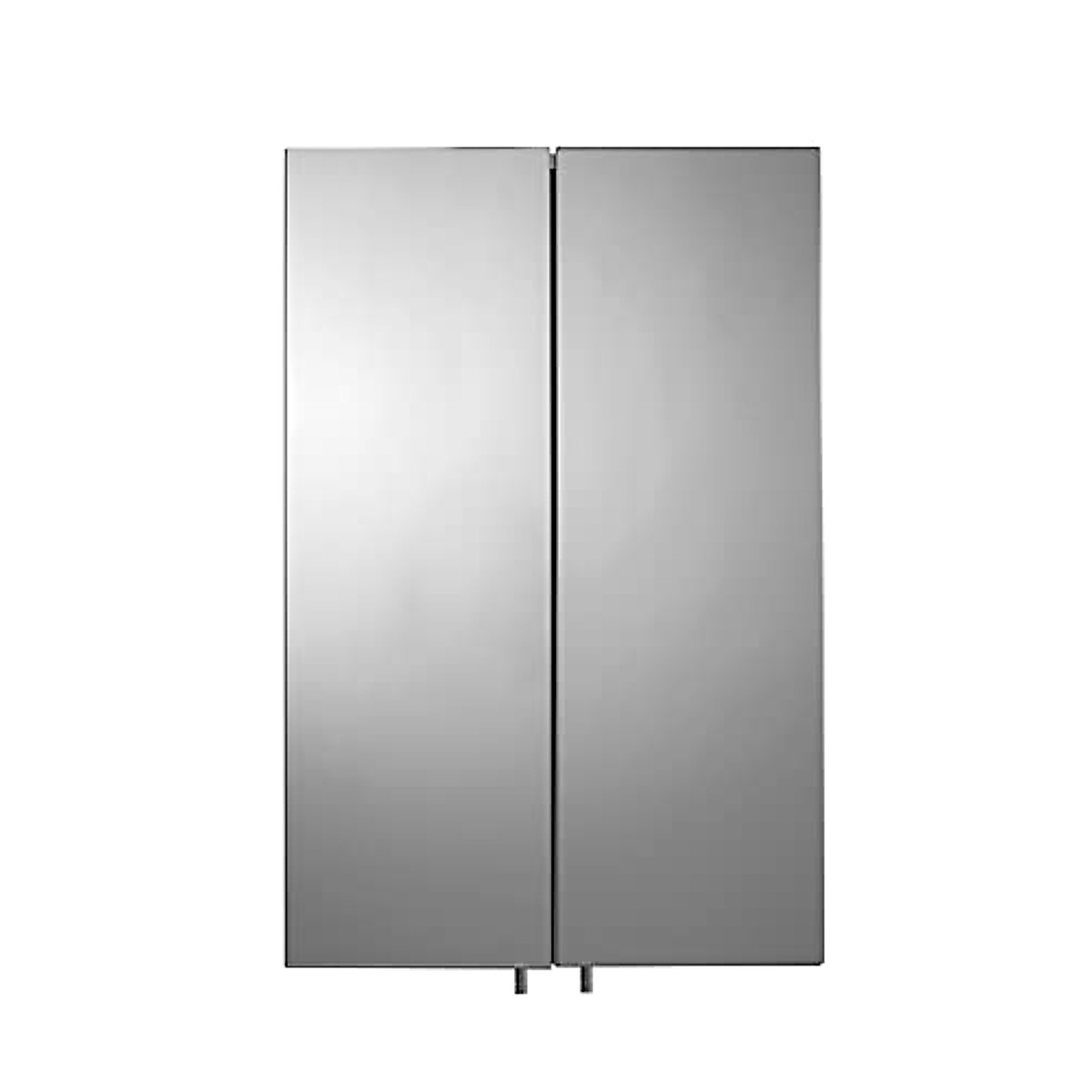 Croydex WC766105AZ Avisio Double Door Corner Bathroom, 27.6" H x 17.7" W Medicine Cabinet, Stainless Steel