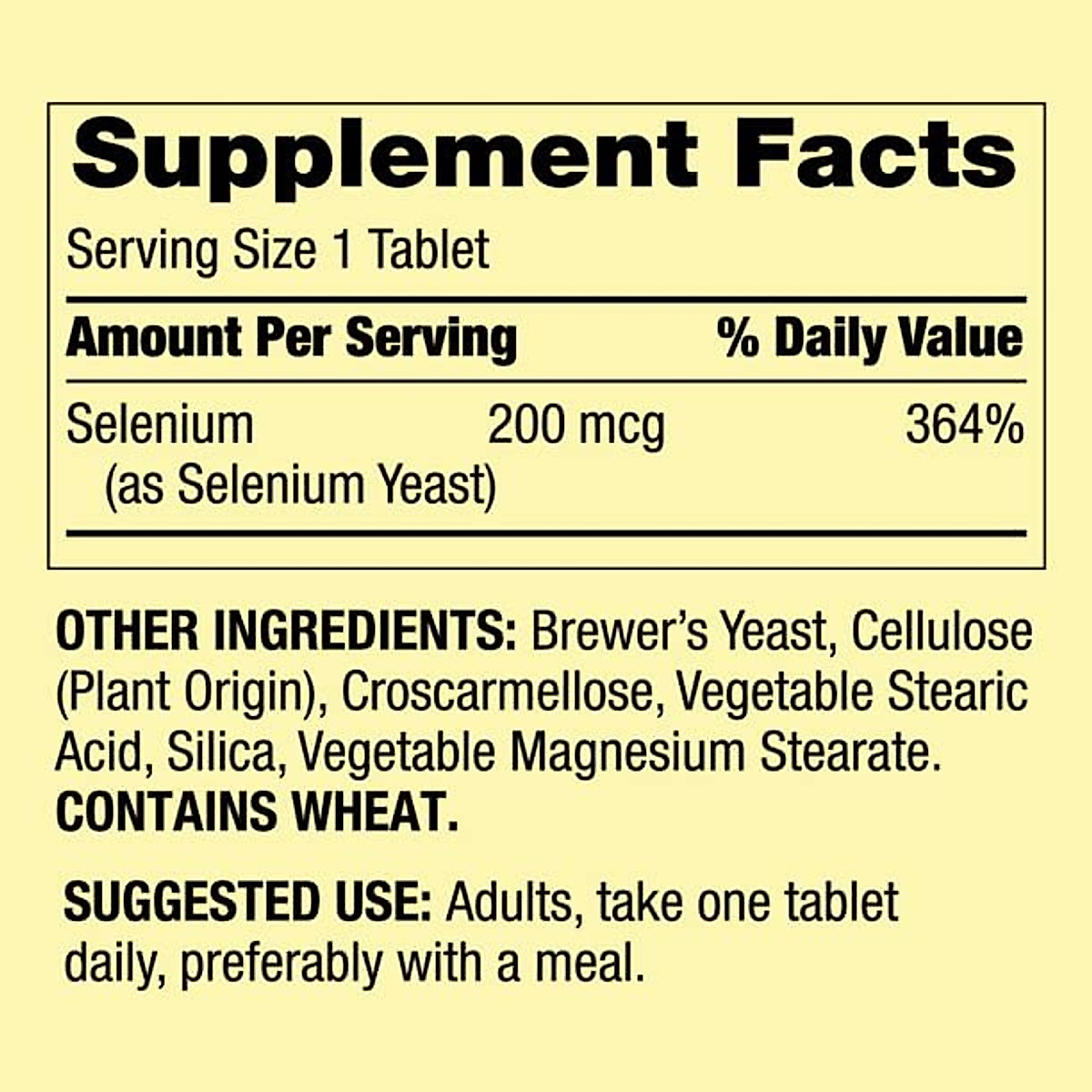 Spring Valley Selenium 200 mcg - 100 Tablets Pack of 2