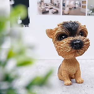 COGEEK Bobble Head Dogs Bobbing Heads Car Dash Puppy Car Decoration (Yorkshire Terrier)